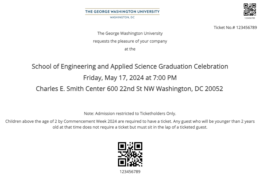 How to Register for Commencement Week Events | GW Commencement | The George Washington University